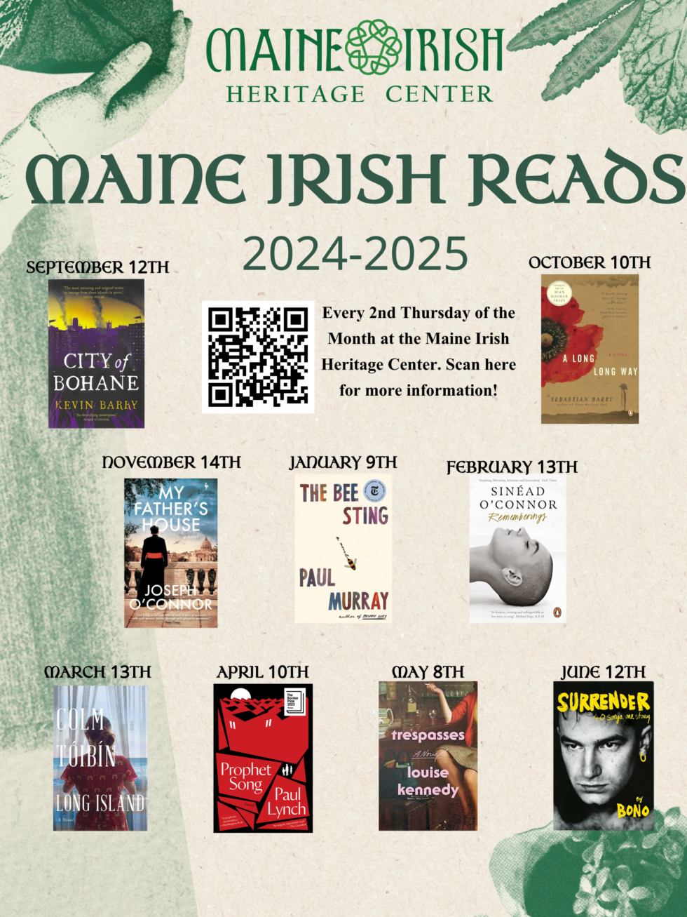 Maine Irish Reads | Maine Irish Heritage Center